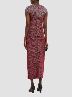 Brandon Maxwell The Amara Embellished Sheath Midi Dress
