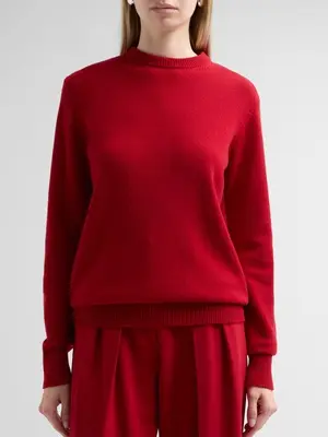 Michael Kors Wool-silk-cashmere Knit Crewneck Sweater