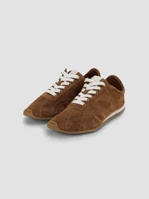 TOTEME Flex Low-top Suede Sneakers - Copper
