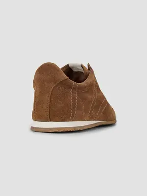 TOTEME Flex Low-top Suede Sneakers - Copper