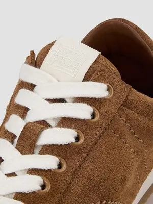 TOTEME Flex Low-top Suede Sneakers - Copper
