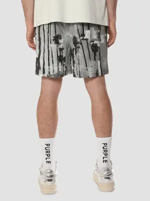 PURPLE BRAND All Around Graphic Logo Shorts