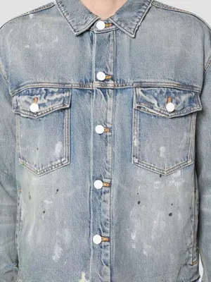 PURPLE BRAND Distressed Denim Jacket