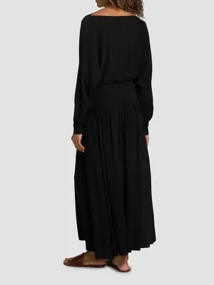 TOTEME Boatneck Jersey Maxi Dress