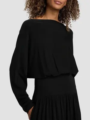 TOTEME Boatneck Jersey Maxi Dress