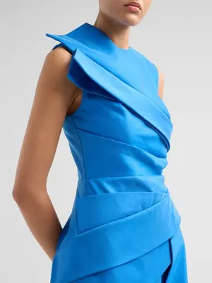 Acler Kenley Gathered Sleeveless Minidress