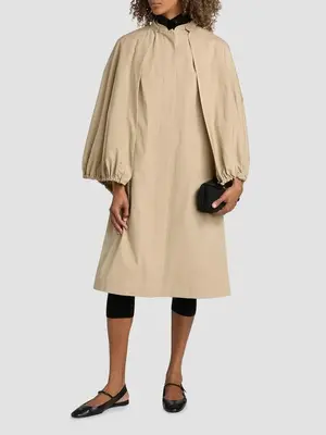 TOTEME Detachable Cape Cotton Coat