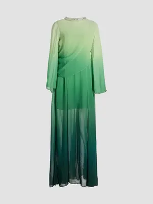 Acler Forever Young Bridle Maxi Dress - Emerald Ombre