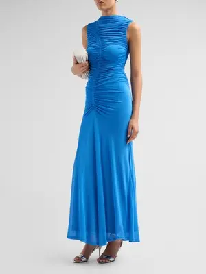 Acler Femme Fatale Gillan Ruched Maxi Dress