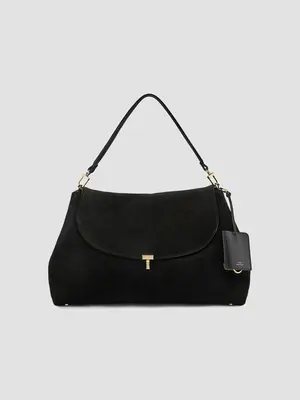TOTEME T-lock Suede Satchel