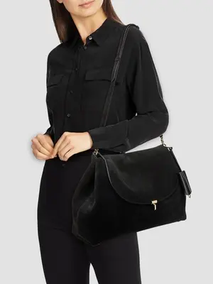 TOTEME T-lock Suede Satchel