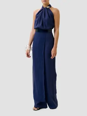 Silvia Tcherassi Shela Embellished Halterneck Blouse