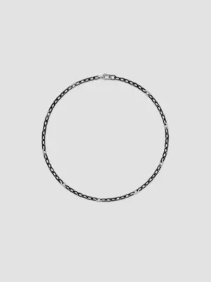 David Yurman Dy Madison Chain Necklace In Black Titanium