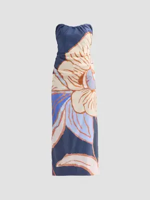 Acler Femme Fatale Glider Floral Column Maxi Dress