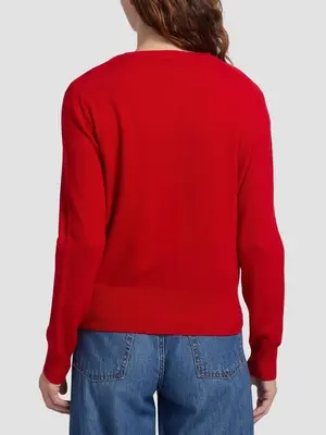 SAKS FIFTH AVENUE Cashmere Cardigan - True Red