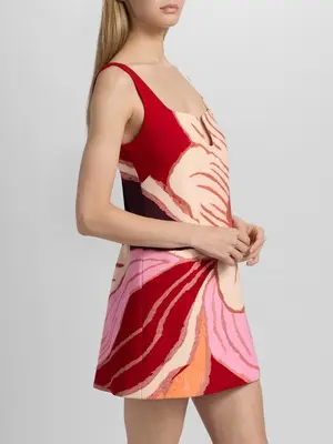 Acler Femme Fatale Llewellyn Floral Linen-blend Mini Dress