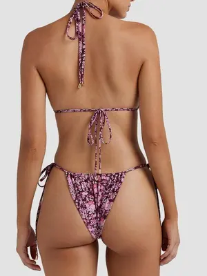 Peony Tapestry Essential Floral String Triangle Bikini Top