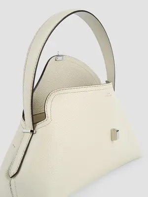 TOTEME T-lock Grain Leather Shoulder Bag - Milk