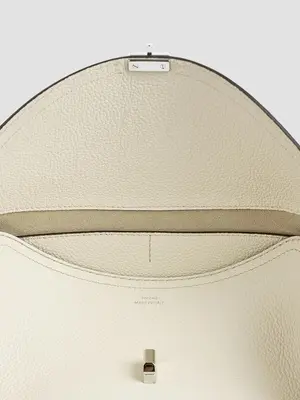 TOTEME T-lock Grain Leather Shoulder Bag - Milk