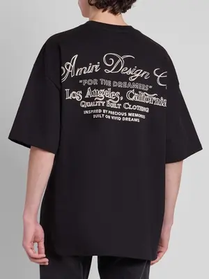 Amiri Dreamers Logo Cotton T-shirt - Black
