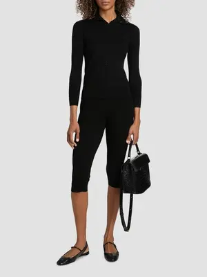 TOTEME Croc-embossed Leather Top Handle Bag