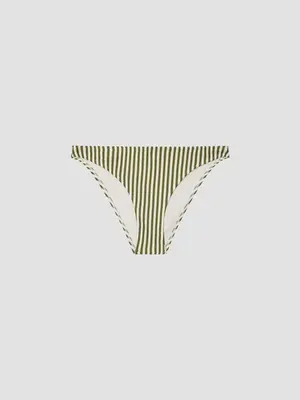 Peony Tapestry Staple Striped Bikini Bottom - Fern Stripe