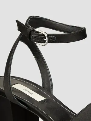 TOTEME 100mm Satin Platform Sandals