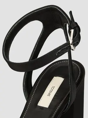 TOTEME 100mm Satin Platform Sandals