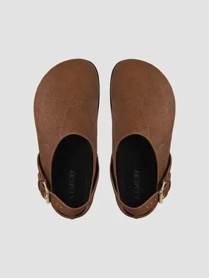A.emery Louis Calf Hair Clogs - Pecan