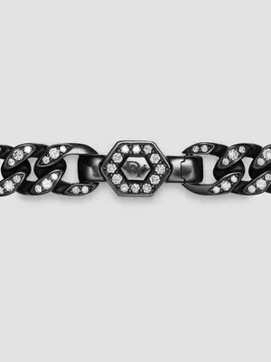 David Yurman Curb Chain Bracelet In Black Titanium