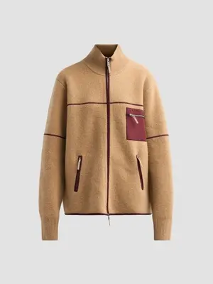 Guest In Residence Louis Felted Wool-cashmere Zip-front Jacket