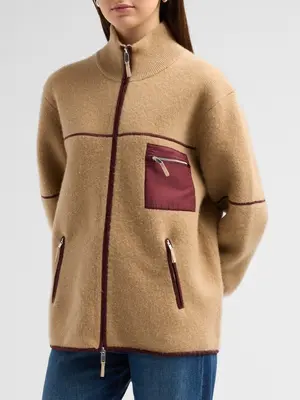 Guest In Residence Louis Felted Wool-cashmere Zip-front Jacket