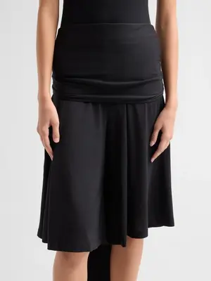 TOTEME Tie-waist Jersey Shorts - Black