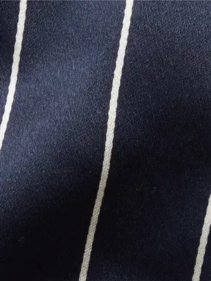 Ralph Lauren Purple Label Striped Silk Tie - Dark Navy