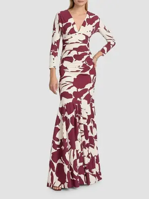 Chiara Boni La Petite Robe Riensen Ambstract Trumpet Gown