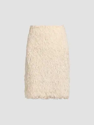 TOTEME Feathered-jersey Knee-length Skirt