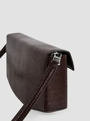 TOTEME Clip Lizard-embossed Leather Shoulder Bag