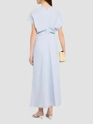 TOTEME Slouch Waist Midi Dress - Sky