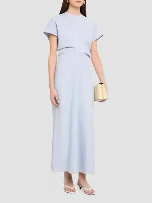 TOTEME Slouch Waist Midi Dress - Sky