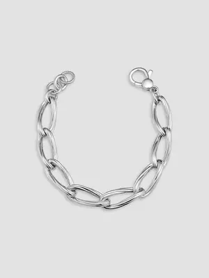 ORADINA Milanese Twist Link Bracelet In Sterling