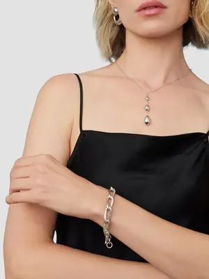 ORADINA Milanese Twist Link Bracelet In Sterling