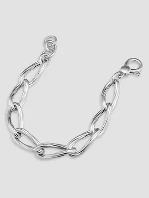 ORADINA Milanese Twist Link Bracelet In Sterling