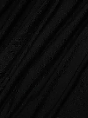 TOTEME Draped Jersey Slip Midi Dress - Black