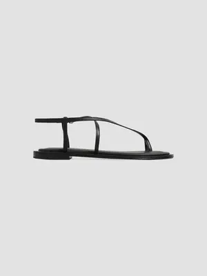 A.emery Reef Leather Sandals - Black