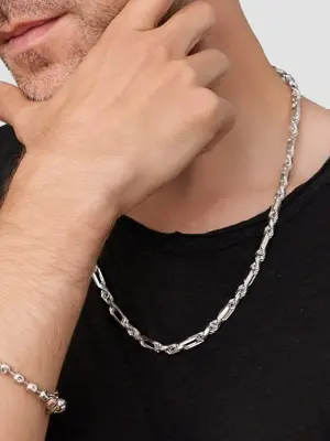 ORADINA Axis Bead Bracelet In Sterling