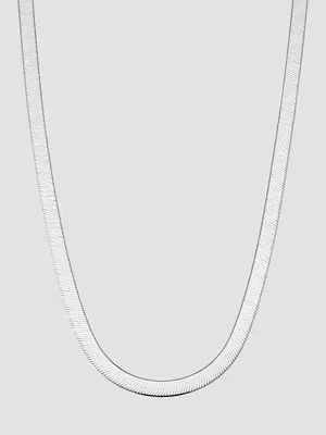 ORADINA Mirage Herringbone Necklace In Sterling - Silver