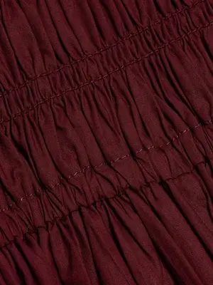 DÔEN Quinley Cotton Smocked Midi-dress