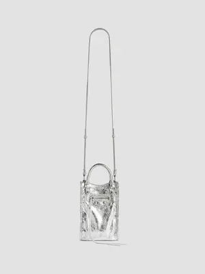 Balenciaga Le City Crossbody Bag - Silver