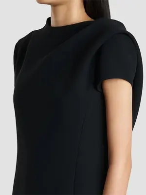 Khaite Iryl Draped Open-back Midi Dress
