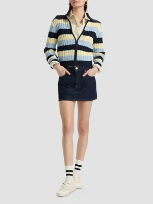 Guest In Residence Kirby Striped Silk-cotton Jacket